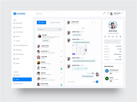 Chat Management Dashboard Ui Ux Design Behance