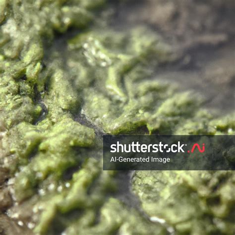Realistic Photo Microalgae On Marine Sediment Ai Generated Image