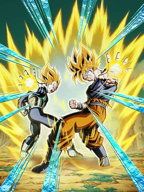Vegeta Ssj 1 Y Goku Ssj 1 Fond Ecran Dbz Dessin Dbz Personnages De