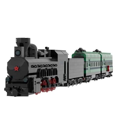 Moc Soviet Armored Train With Scene Letbricks