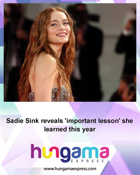 Hungamaexpress Sadie Sink Welcomed 2026 By Reflecting On Her Journey