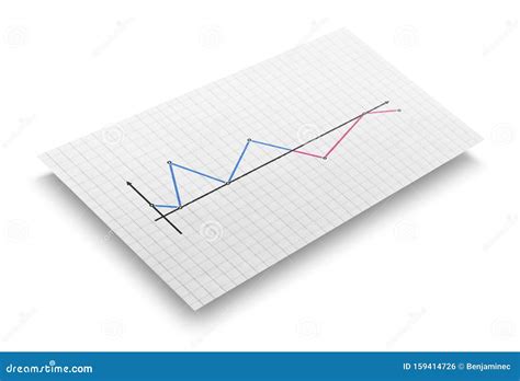 Decreasing Line Graph Stock Photo Image Of Flow Analysis 159414726