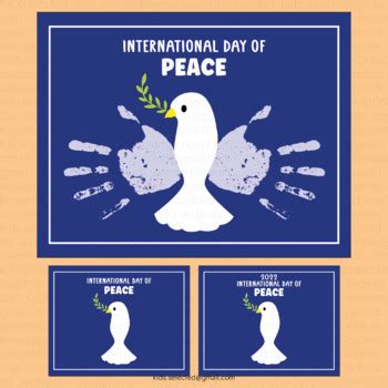 International Day Of Peace Activities Handprint Craft Dove Art