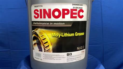 Sinopec Moly Lithium Grease At Mason Duckworth Blog