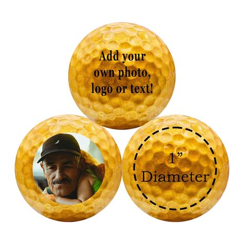 Custom Photo Golf Balls Personalized Text Or Logo Etsy