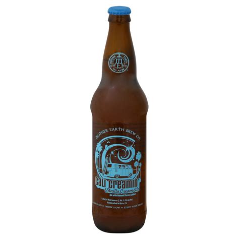 Mother Earth Brew Co Cali Creamin Vanilla Cream Ale Beer Single