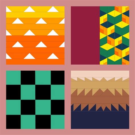 Slayer Haori Robes Anime Manga Foundation Paper Piecing Pattern Etsy