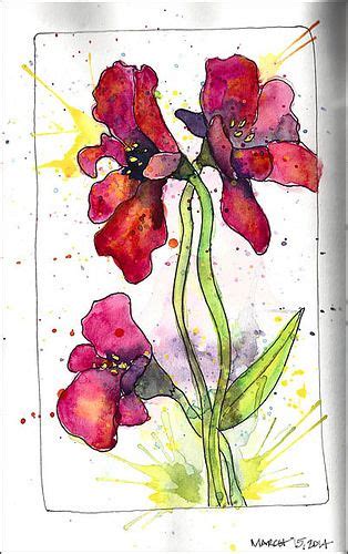 Blobs Made Into Flowers Watercolor Flower Art Watercolor Art Watercolor Flowers