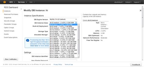 How To Modify Aws Rds Instance Types Using The Aws Console