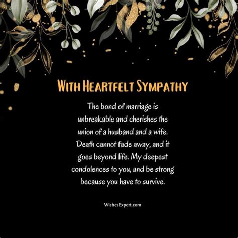 31 Heart Touching Sympathy Messages For Loss Of Wife