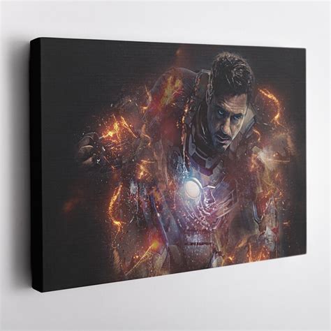Iron Man Poster Avengers Endgame Canvas Wall Art Home Decor Framed