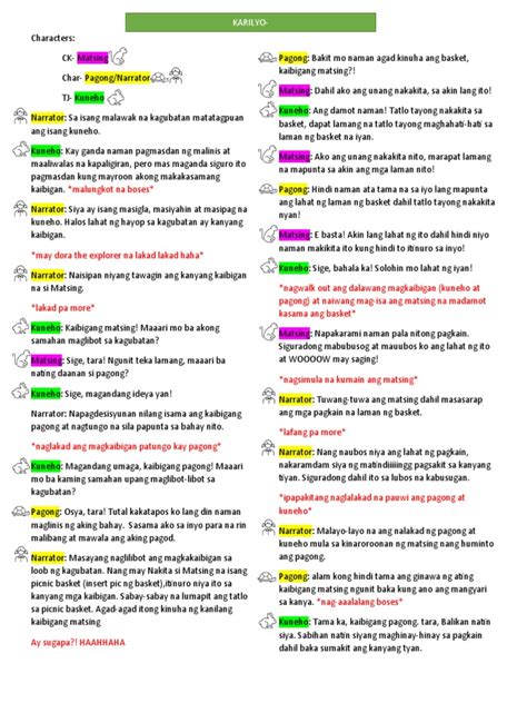 Karilyo Script Pdf