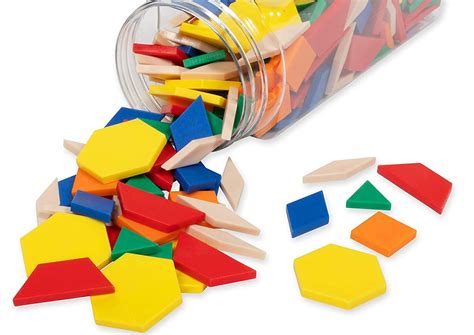 Plastic Pattern Block Building Block Geometry Pattern Blocks