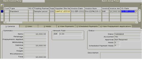 Oracle Apps Finance Oracle Lease Asset Step By Step With Transaction