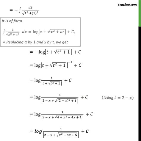 Ex 74 3 Integrate 1 Root 2 X2 1 Class 12 Ex 74