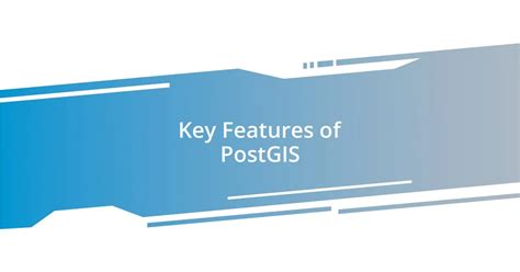 What I Learned From Postgis Databases • Uk