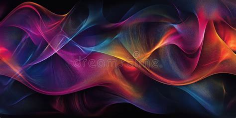 Colorful Abstract Wave Patterns With Vibrant Hues And Smooth Gradients Stock Image Image Of