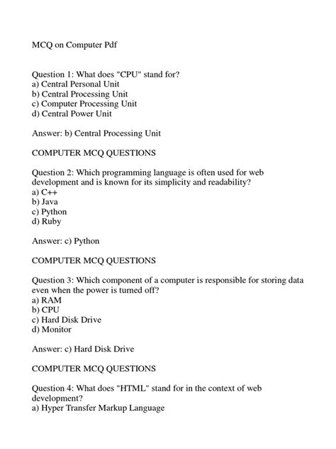 600 computer mcq pdf pdf