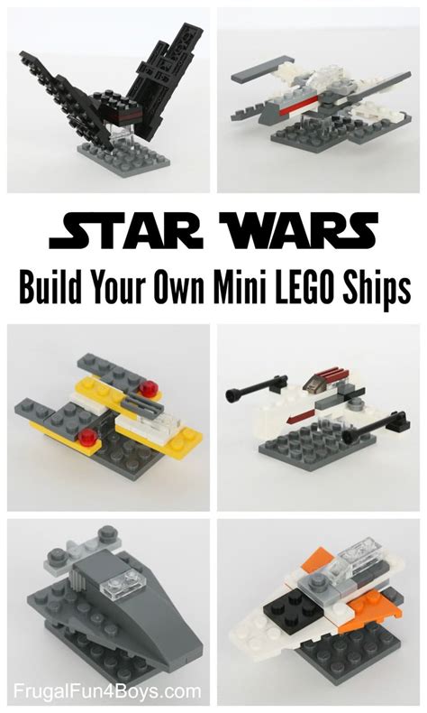 Build Your Own Lego Star Wars Mini Ships