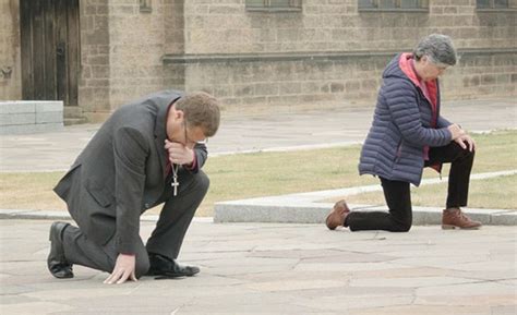 The Genuflection A Gesture Of Reverence And Worship In The Catholic