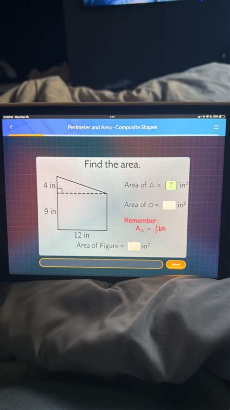 Find The Area Of The Composite Shape Shown In The Diagram The Shape Con