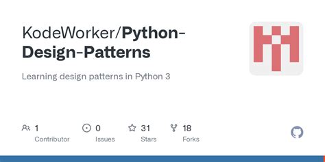 github kodeworker python design patterns learning design patterns in python 3