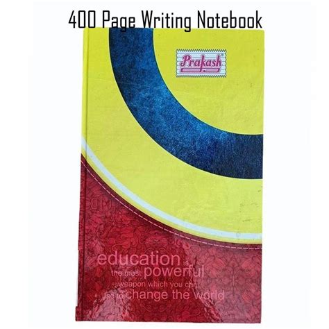 Perfect Bound Cardboard Cover 400 Page Writing Notebook Size A4 At