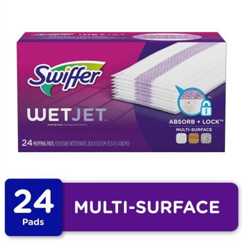 Swiffer Wetjet Multi Surface Floor Cleaner Pad Refill 24 Count Fresh