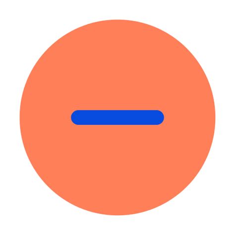 Minus Button Generic Color Fill Icon