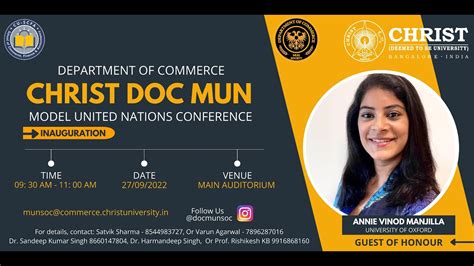 Annie Vinod Manjilla University Of Oxford Guest Of Honour At Christ