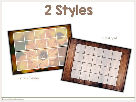 Twenty Frames Printables On Nature Photos Reggio Inspired — My