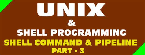 concept of pipeline and unix command part 3 online free education in