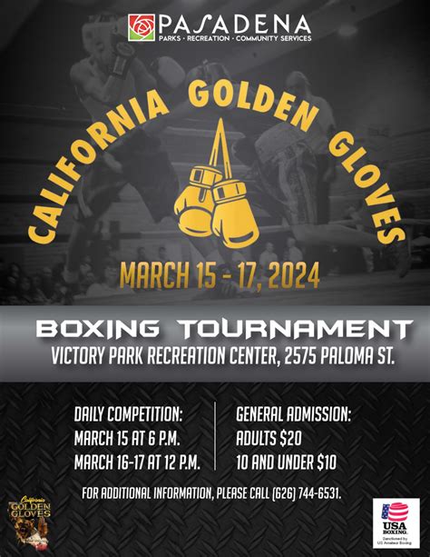 Public Invited To Golden Gloves Boxing Tournament March 15 17 2024