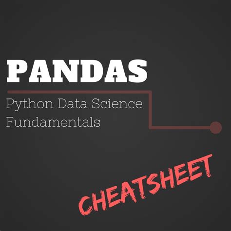 Fundamental Python Data Science Libraries A Cheatsheet Part 24