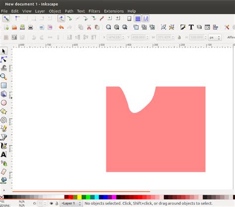 Indentation How To Create In Indent Of A Rectangle In Inkscape Stack Overflow