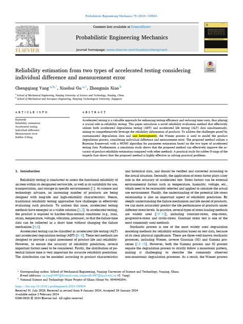 Reliability Estimation From Two Types Of Accelerated Testing