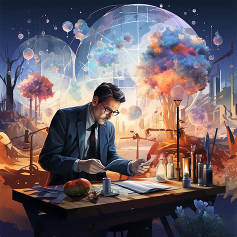 Premium Ai Image Analysis Concept Illustration