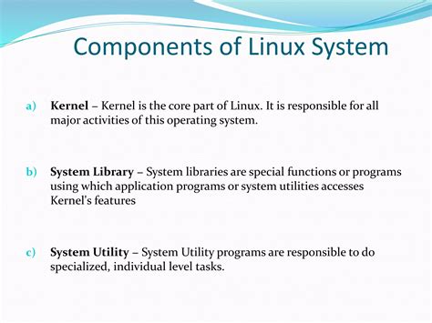 Linux Operating System Ppt PPTX Operating Systems Computer Software And Applications