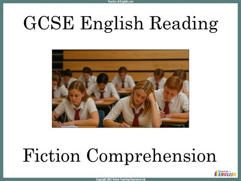 Gcse English Language Reading Fiction Comprehension Teaching Resources Gcse English Language Reading Fiction Comprehension Teaching Resources