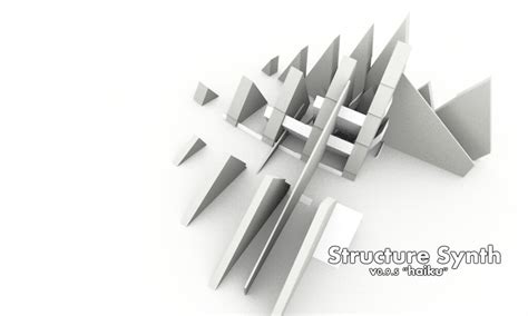 Structure Synth 095 Haiku Released Structure Synth 09 Flickr