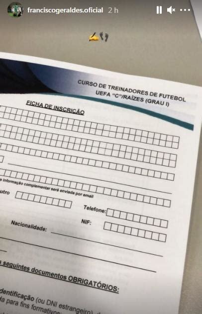 Foto Chico Geraldes Inscreve Se No Curso De Treinadores Tvi Notícias