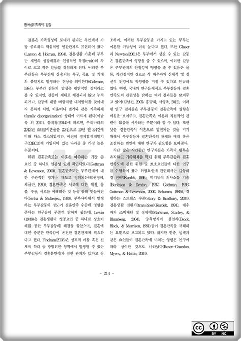 부부갈등이 결혼만족도에 미치는 영향