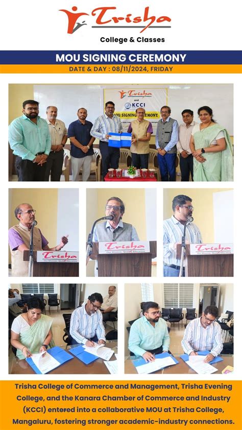 Trishacollege Kcci Mou Strategicpartnerships Educationredefined Industrycollaboration