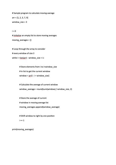 Solved Calculate Simple Moving Average And Chegg
