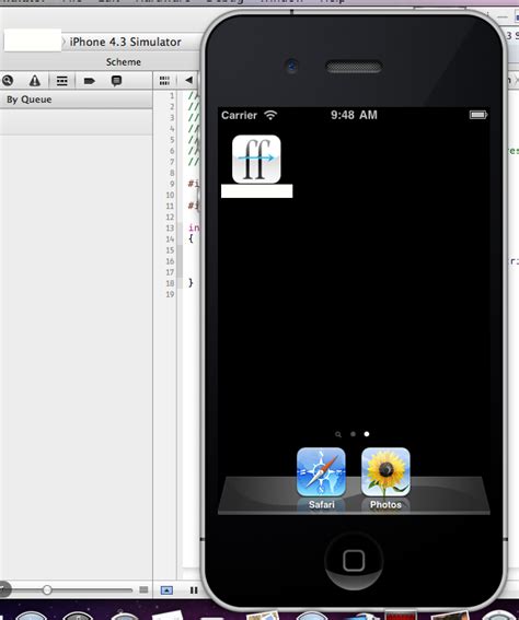 ios application launch icon doesn t appear in iphone 5 0 simulator or
