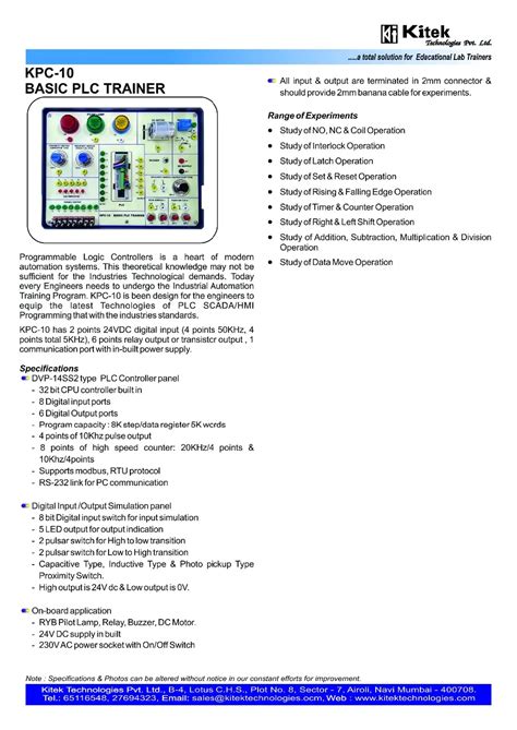 Basic Plc Trainer Buy Plc Trainerbasic Plc Trainerelectrical Machine Lab Product On