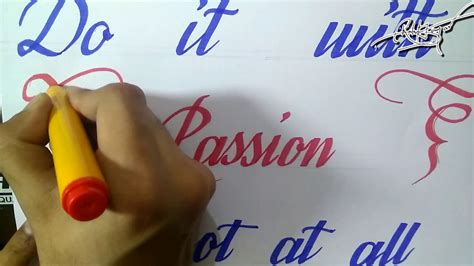 Chisel Tip Markers Calligraphy How To Write With Chisel Tip Pens Rk Artz Youtube