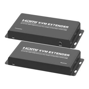 China 150m HDMI Kvm Extender Over Single Cat5e 6 Support TCP IP Full HD 1080P 150meter HDMI