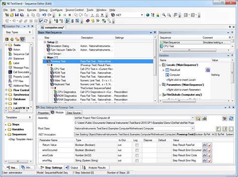 compatibility with teststand national instruments