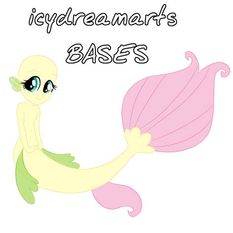 Mlp Eqg Mermaid Base 1 By Icydreamarts On Deviantart